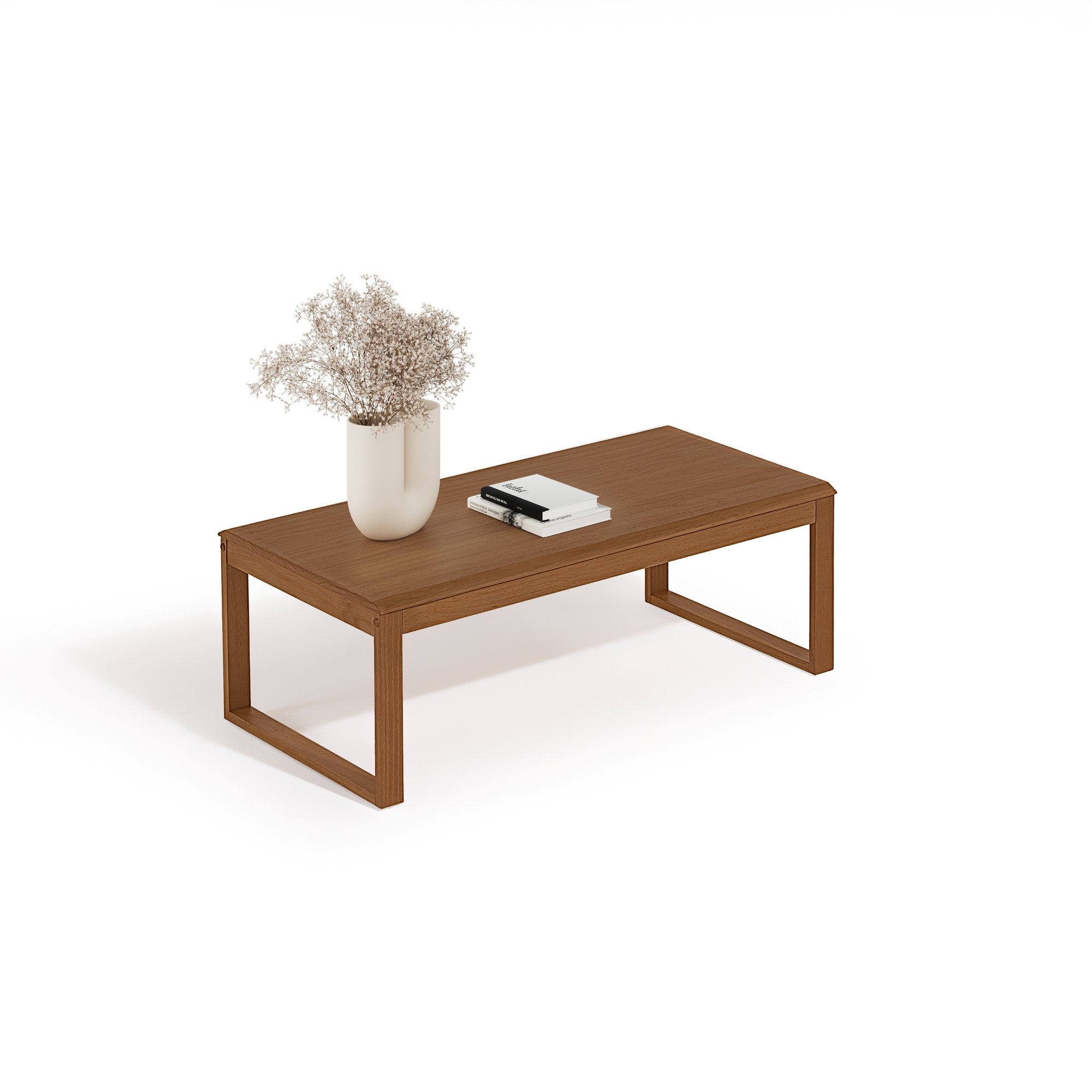 Mesa De Centro Madeira Maciça Brisa 100 x 50 x 35 - Mascavo